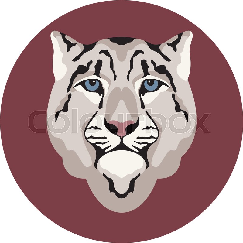 Leopard head vector illustration style ... | Stock vector | Colourbox