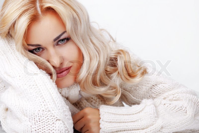 Portrait of pure beautiful woman ... | Stock image | Colourbox