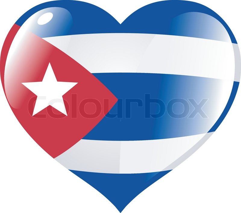 Cuba in heart | Stock vector | Colourbox
