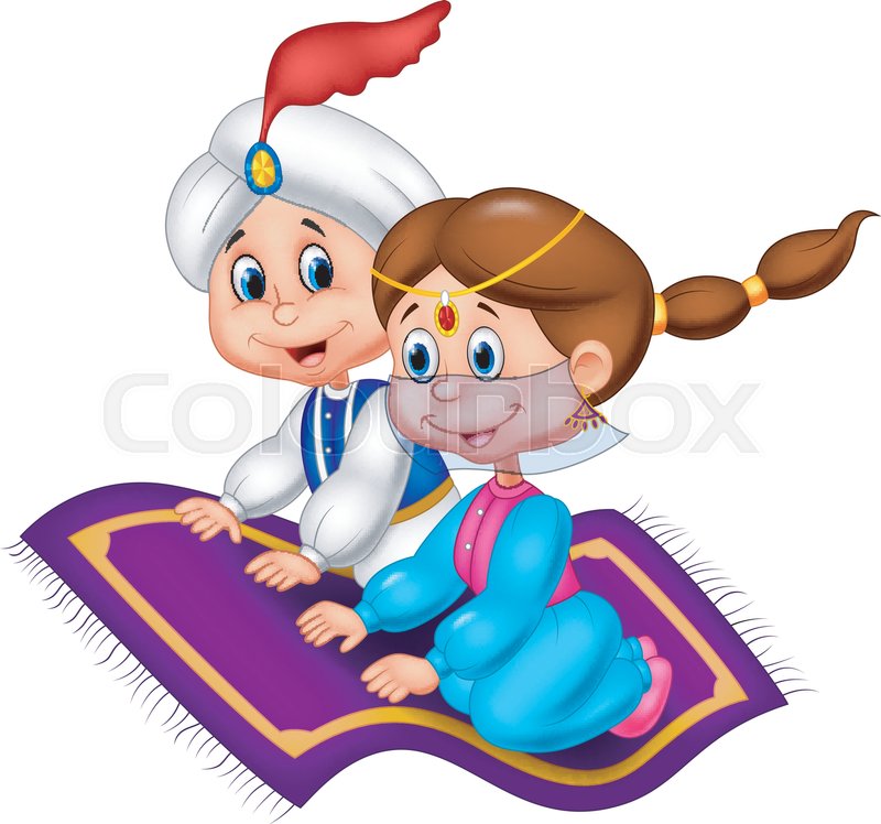 Vector illustration of Cartoon Aladdin ... | Stock vector | Colourbox