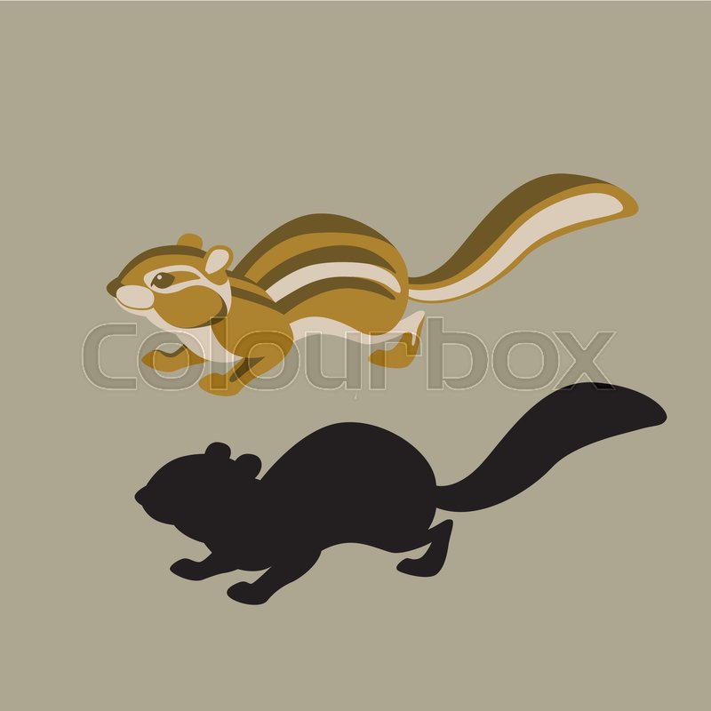Chipmunk style vector illustration ... | Stock vector | Colourbox