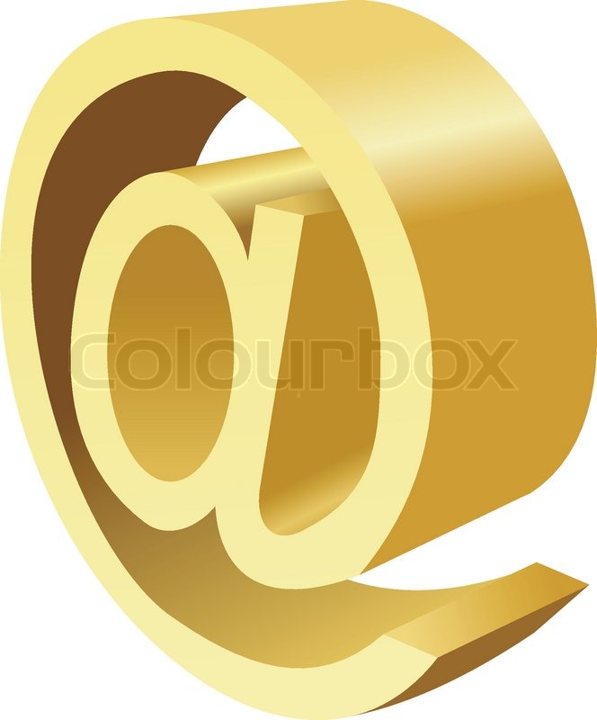 At sign | Stock vector | Colourbox