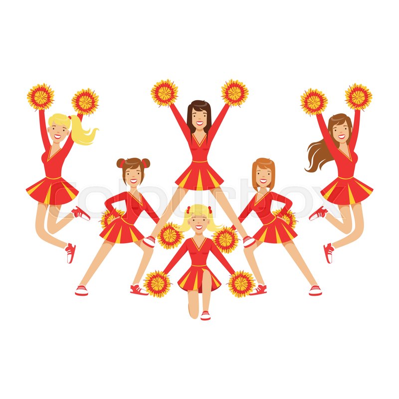 Girls Dance Team Clipart