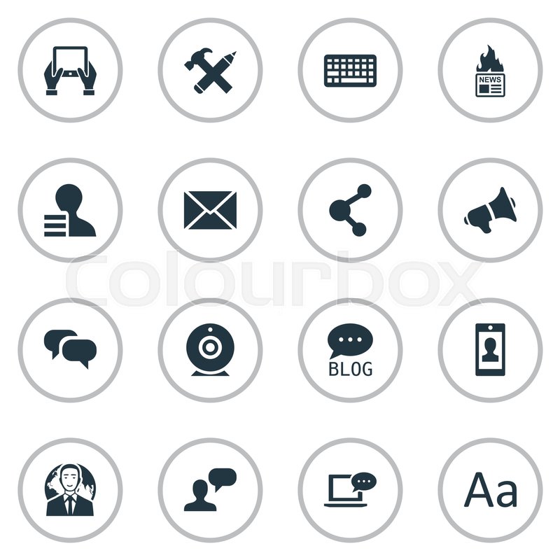 Blog Icon Vector Art