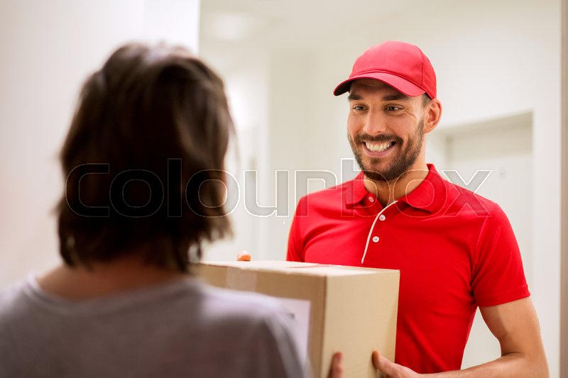 Delivery, mail, people and shipping ... | Stock image | Colourbox