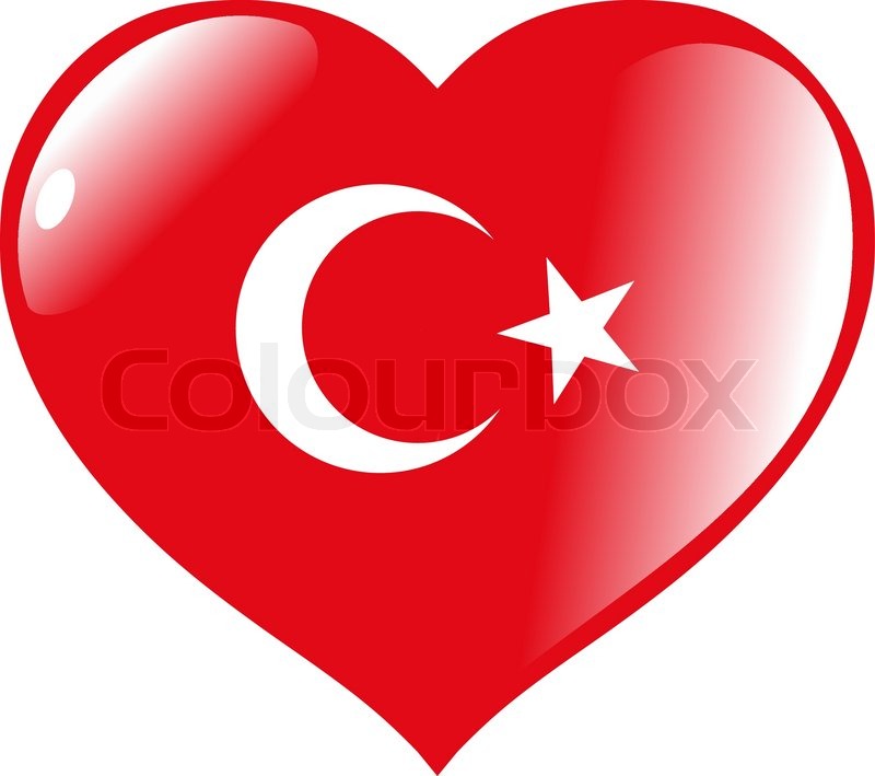 Heart of Turkey | Stock vector | Colourbox