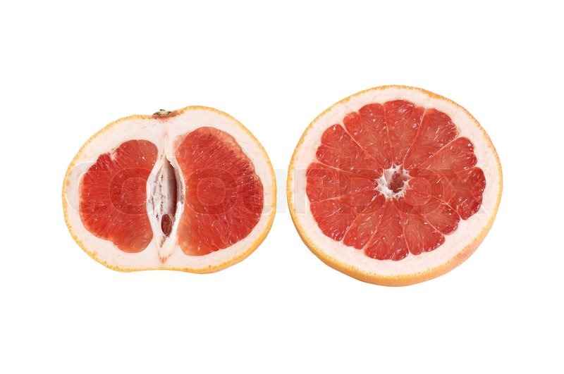 Wonderful, tasty grapefruit isolated on ... | Stock image | Colourbox