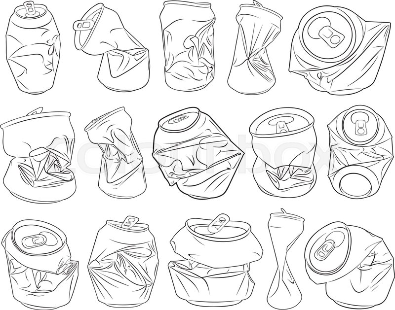Crushed Can Sketch