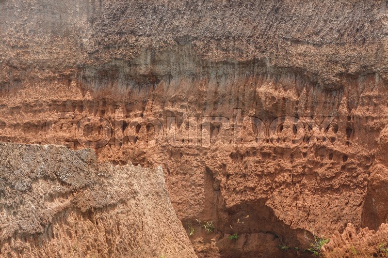 Earth soil texture from ore mine mining | Stock image | Colourbox