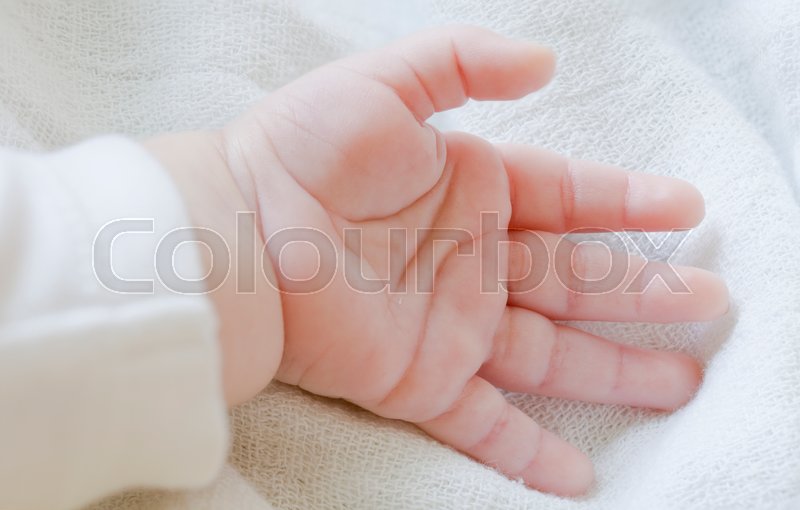Small Cute Baby Open Hand | Stock image | Colourbox