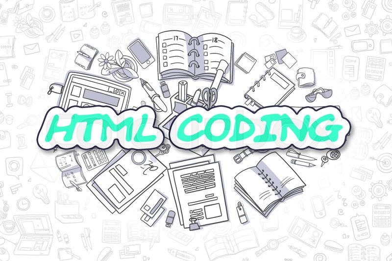 Business Illustration Of Html Coding Stock Image Colourbox