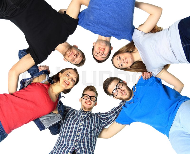 Portrait of confident college students ... | Stock image | Colourbox