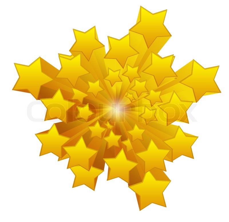 Goldenen Sternen Nahaufnahme auf weißem ... | Stock Bild | Colourbox