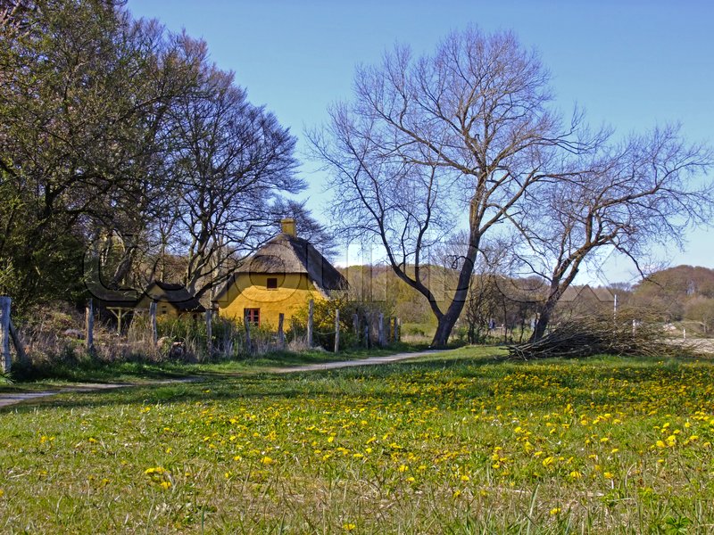 Fiskerhuset ved Moesgaard Strand | Stock foto | Colourbox