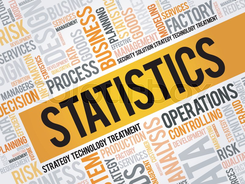 STATISTICS word cloud, business ... | Stock vector | Colourbox