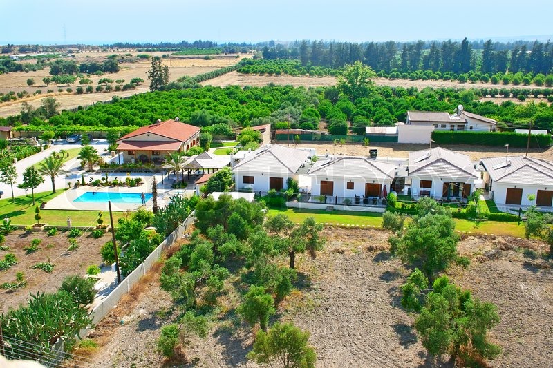 Cyprus rural landscape with ... | Stock image | Colourbox