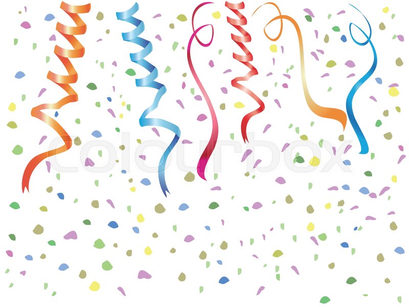 Konfetti, tegning, helligdag | stock vektor | Colourbox