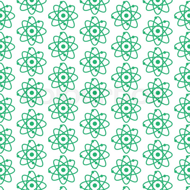 Pattern background atom icon | Stock vector | Colourbox