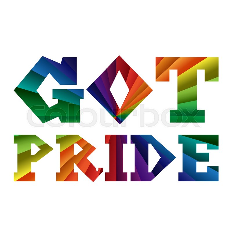 Got Pride Banner With Rainbow Colorful ... | Stock vector | Colourbox