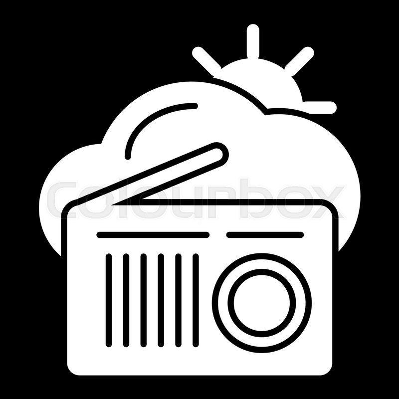 Vector weather forecast for the radio. ... | Stock vector | Colourbox
