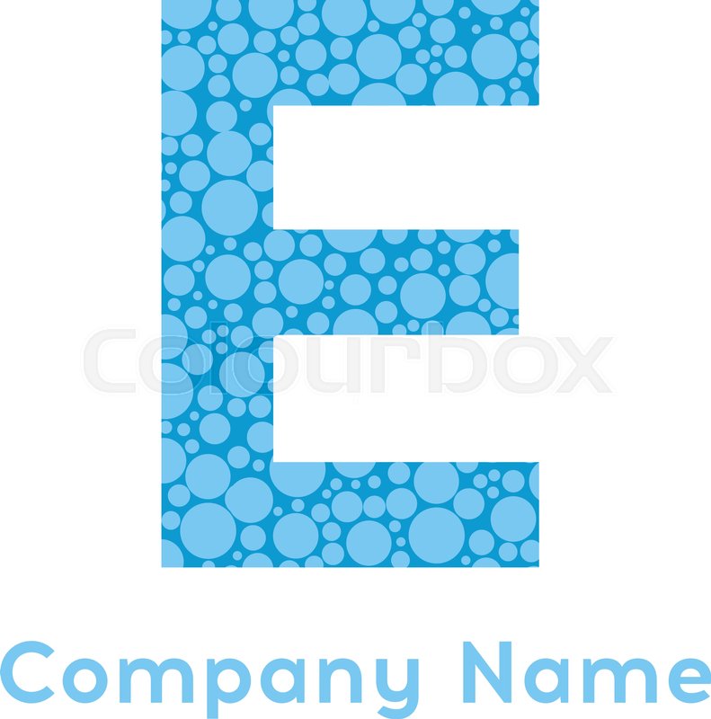 Letter E Designs Blue