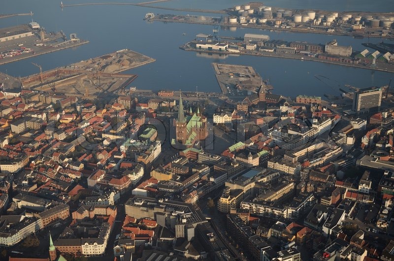 Aerial view of Aarhus | Stock image | Colourbox
