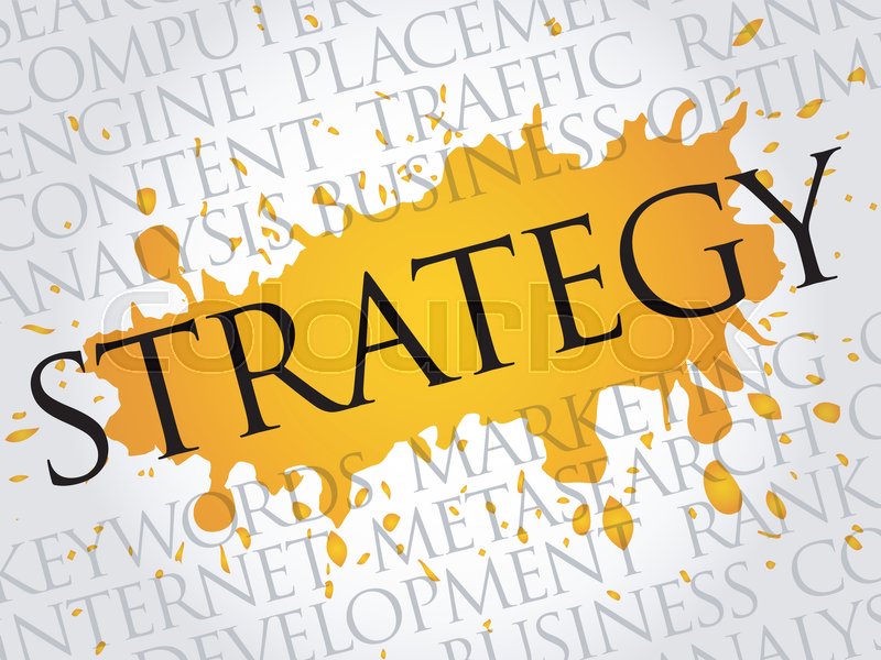 STRATEGY word cloud, business concept | Stock vector | Colourbox