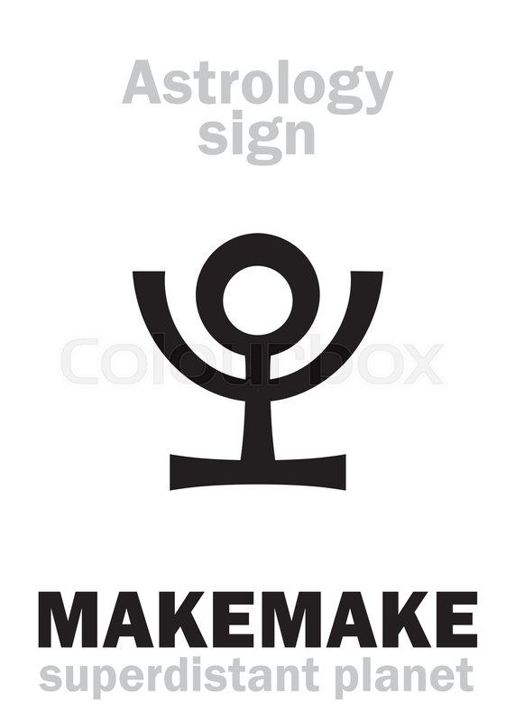 Astrology Alphabet: MAKEMAKE, ... | Stock vector | Colourbox