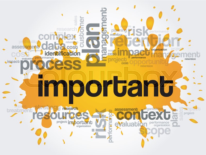 Important word cloud collage, business ... | Stock vector | Colourbox