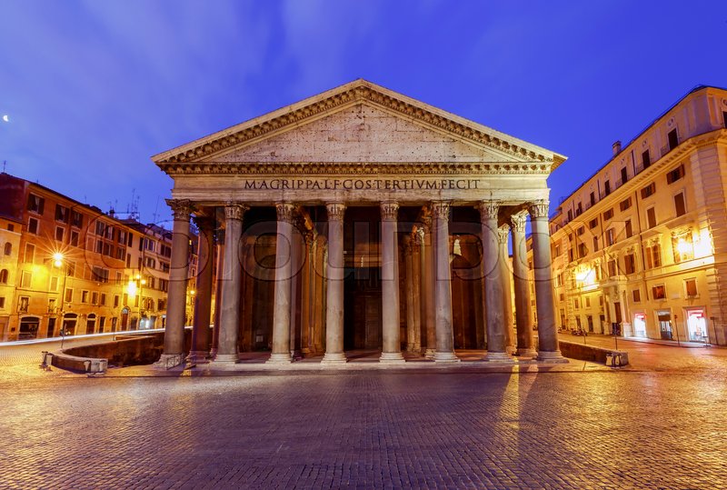 View of the Pantheon in the early ... | Stock image | Colourbox