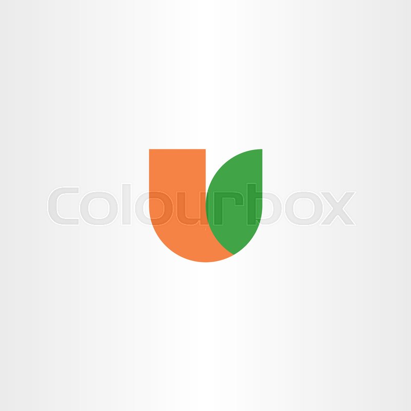 Orange Letter U