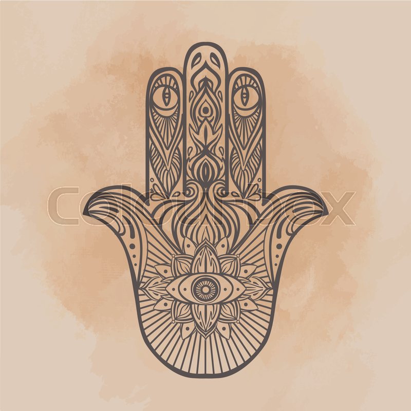 Jewish Hand Symbol Tattoo