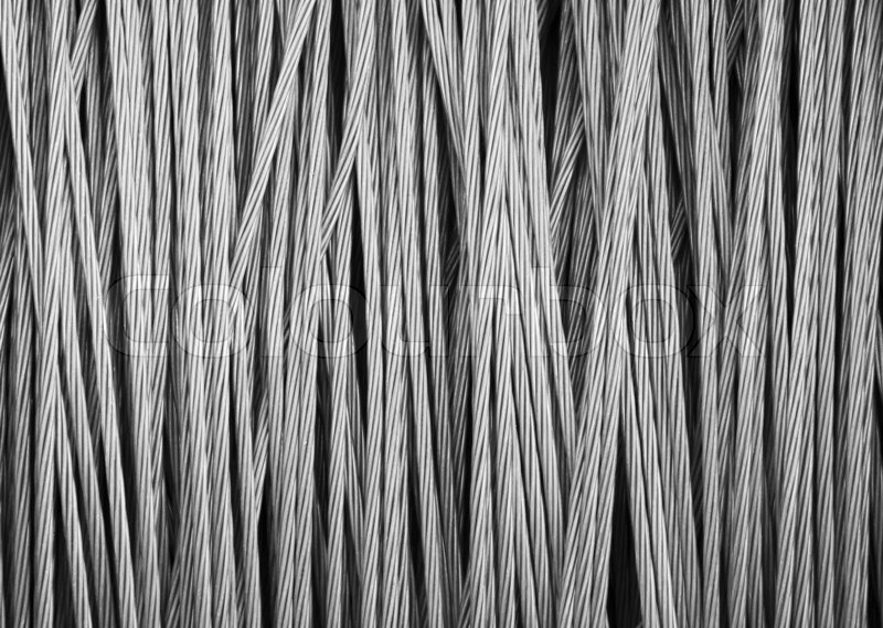 Texture of an aluminum cable | Stock image | Colourbox