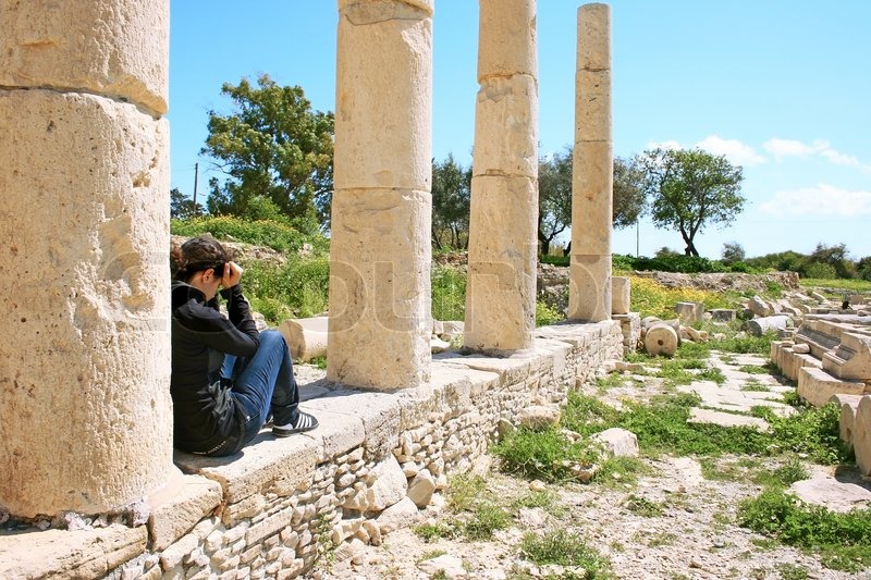 Ruins at Amathus, one of the most ... | Stock image | Colourbox