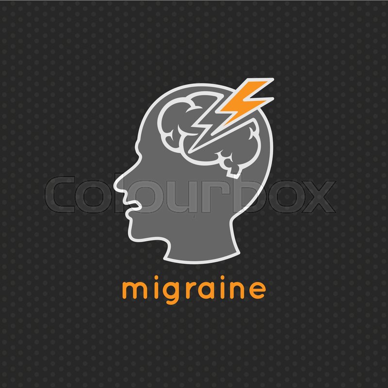 Migraine logo icon concept - vector ... | Stock vector | Colourbox