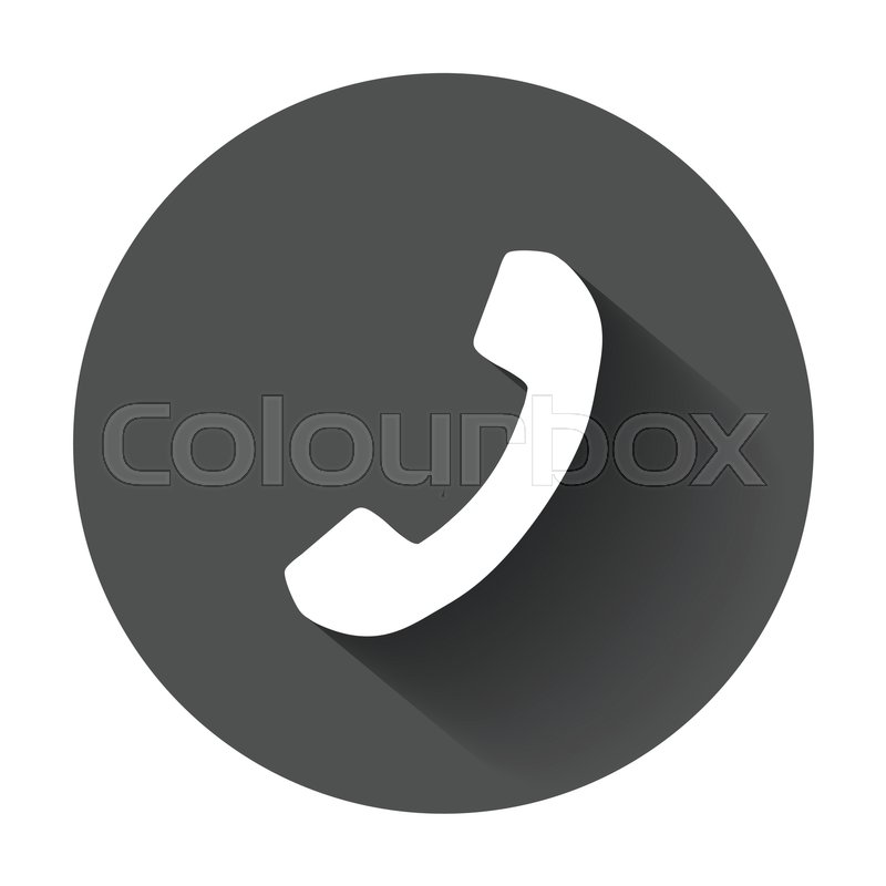 Phone icon in flat style. Vector ... | Stock vector | Colourbox