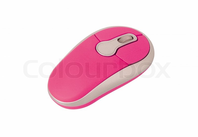 Pink Computer mouse for women on a ... | Stock image | Colourbox