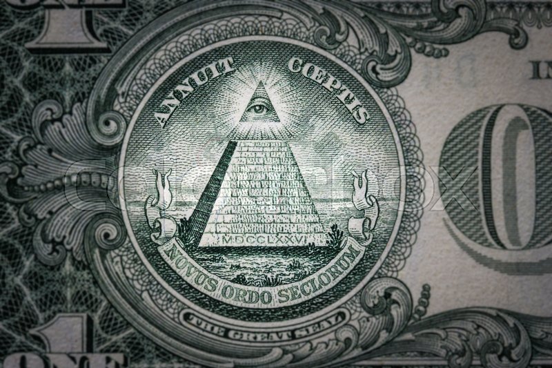 All-seeing eye on the one dollar. New ... | Stock image | Colourbox