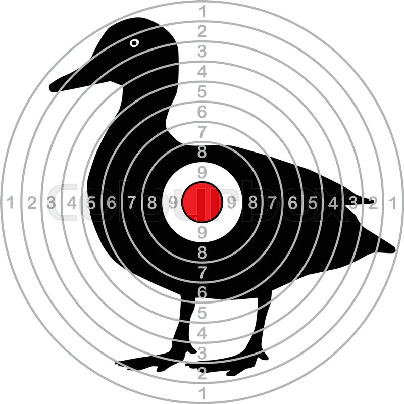 The target vector goose | Stock vector | Colourbox