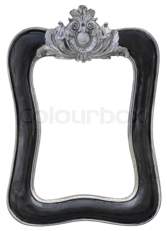 Black silver vintage picture frame ... | Stock image | Colourbox