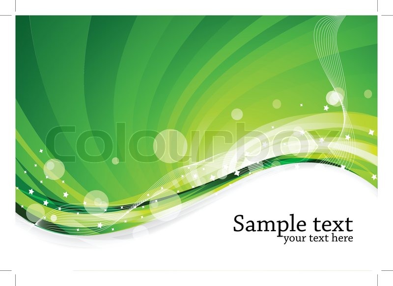 Vector green background; clip-art | Stock vector | Colourbox