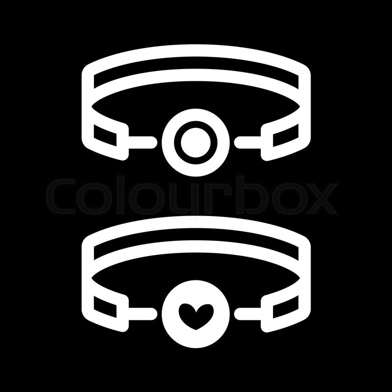 Bdsm Gag Simple Vector Icon Black And Stock Vector Colourbox