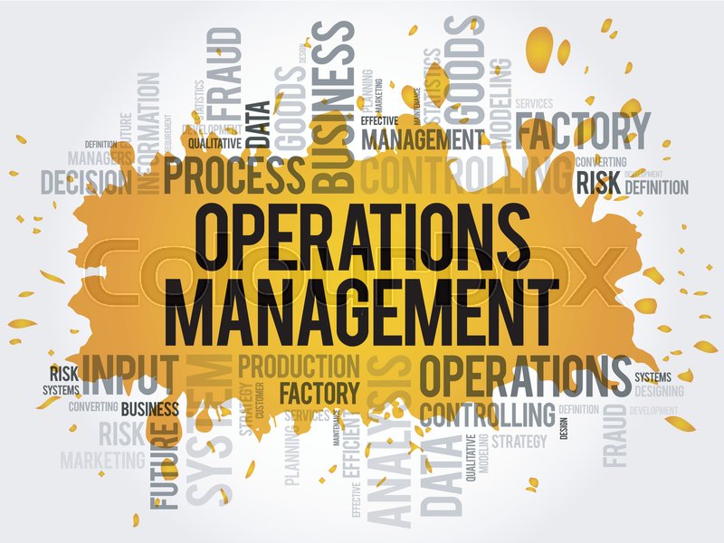 Operations Management word cloud ... | Stock vector | Colourbox