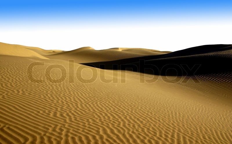 Desert landscape close up on background ... | Stock image | Colourbox