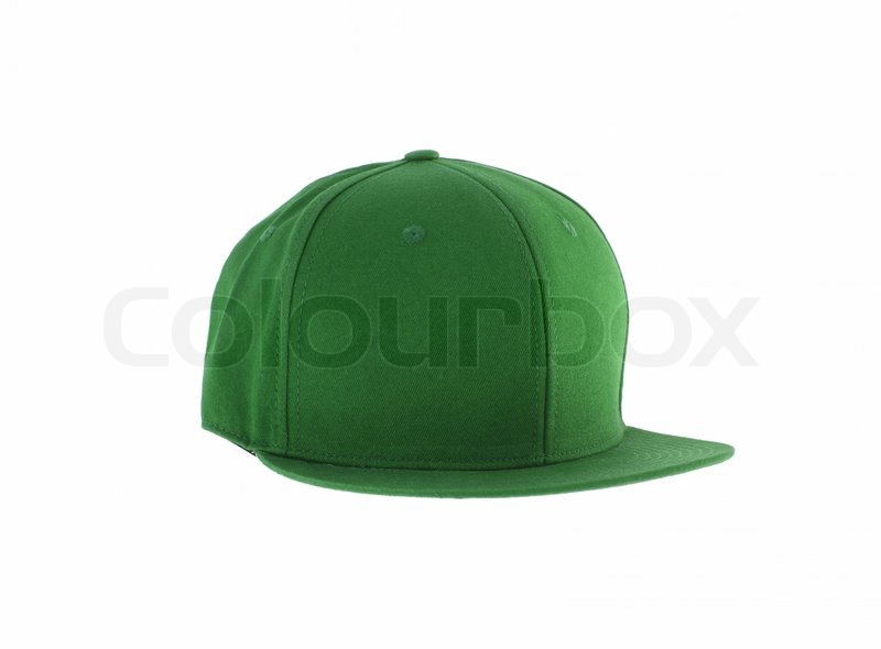 Green cap with clipping path | Stock image | Colourbox