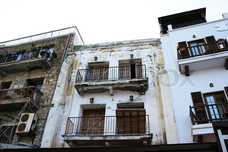 Old houses in Kyrenia, Northern Cyprus | Stock image | Colourbox