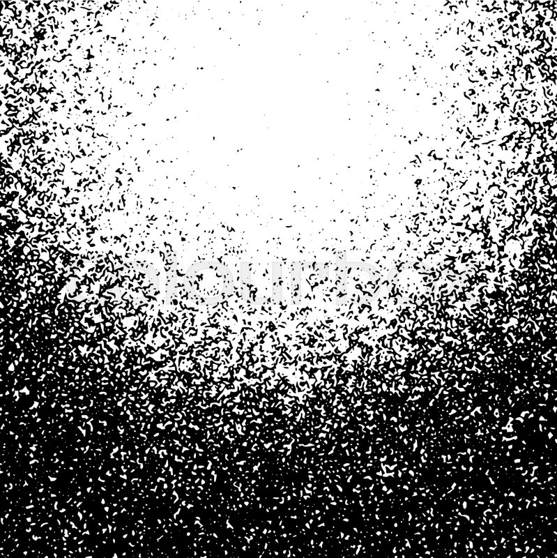 Distressed grunge, noise texture design element. Black and white vector ...