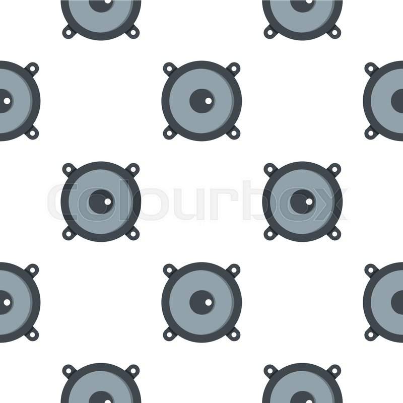 Frontal audio speaker pattern seamless ... | Stock vector | Colourbox