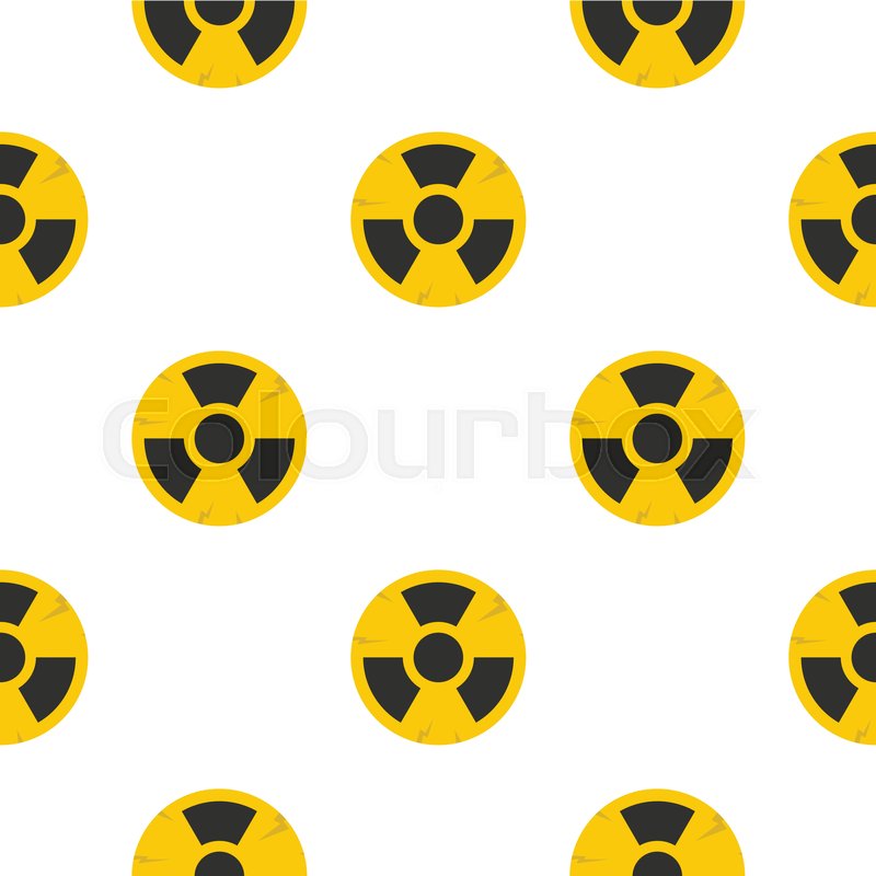 Nuclear sign pattern seamless for any ... | Stock vector | Colourbox