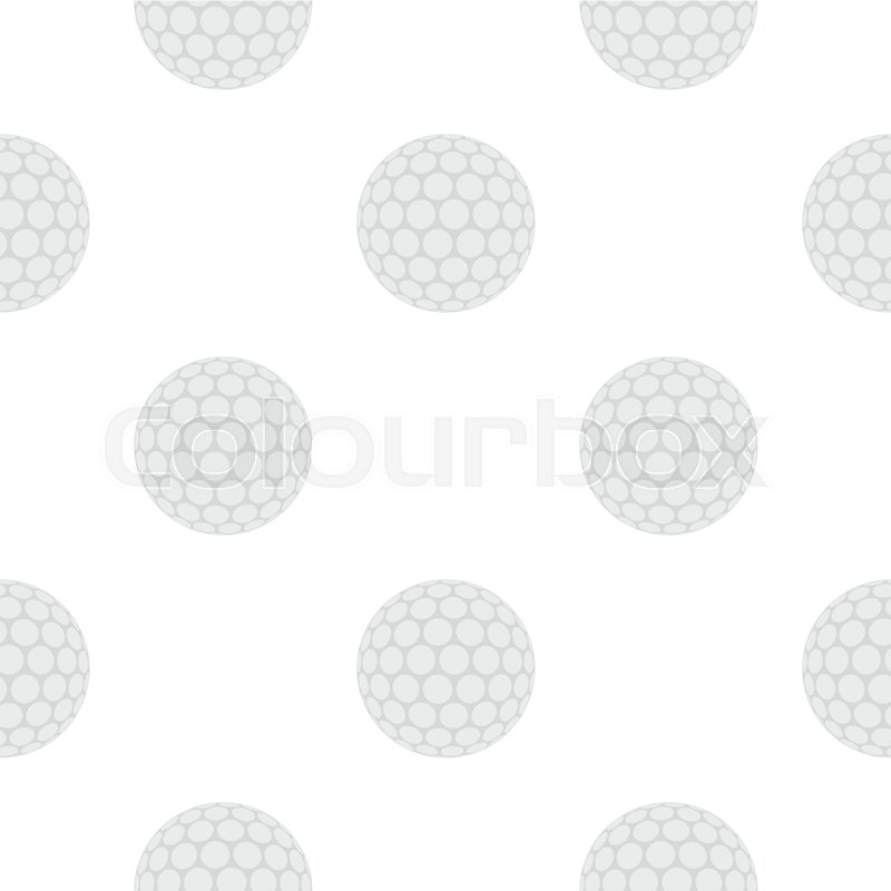 Ball for playing golf pattern seamless ... | Stock vector | Colourbox